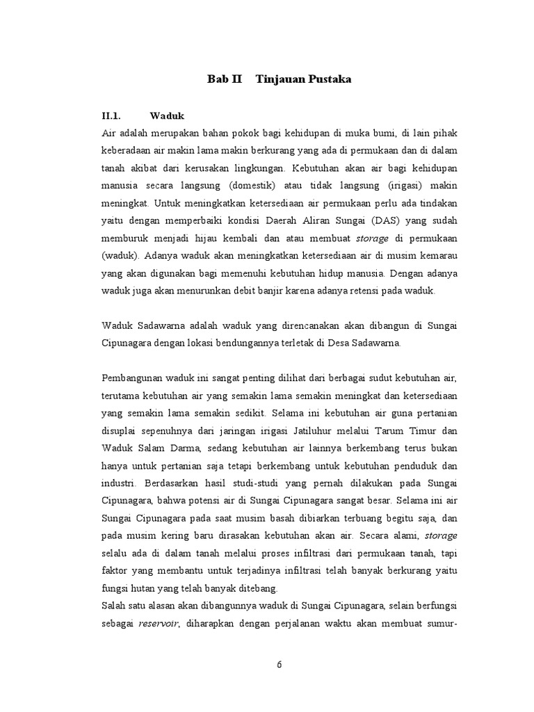 Perhitungan Neraca Air PDF | PDF