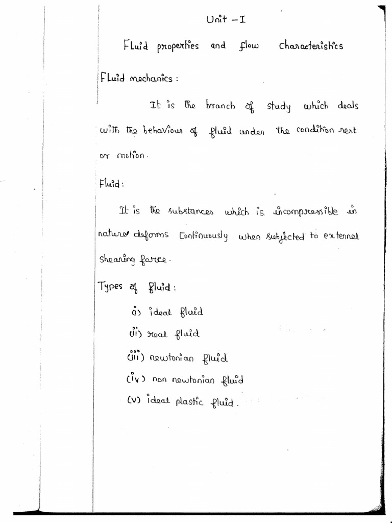 Ce6451 - Fluid Mechanics and Machinery Notes | PDF Ce6451 - Fluid Mechanics and Machinery Notes | PDF