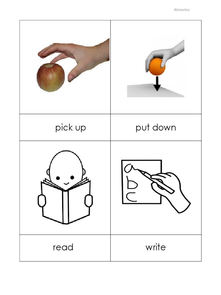 Pick Up Put Down: Alimentos | PDF