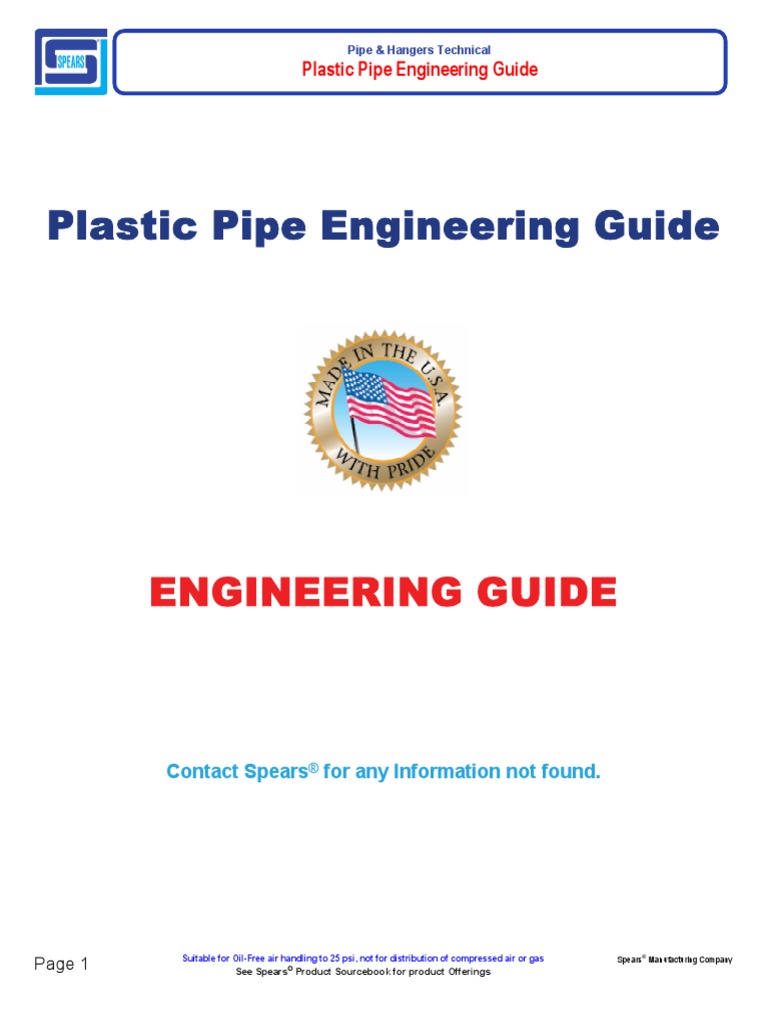 Plastic Pipe Engineering Guide | PDF | Polyvinyl Chloride | Pipe (Fluid ...