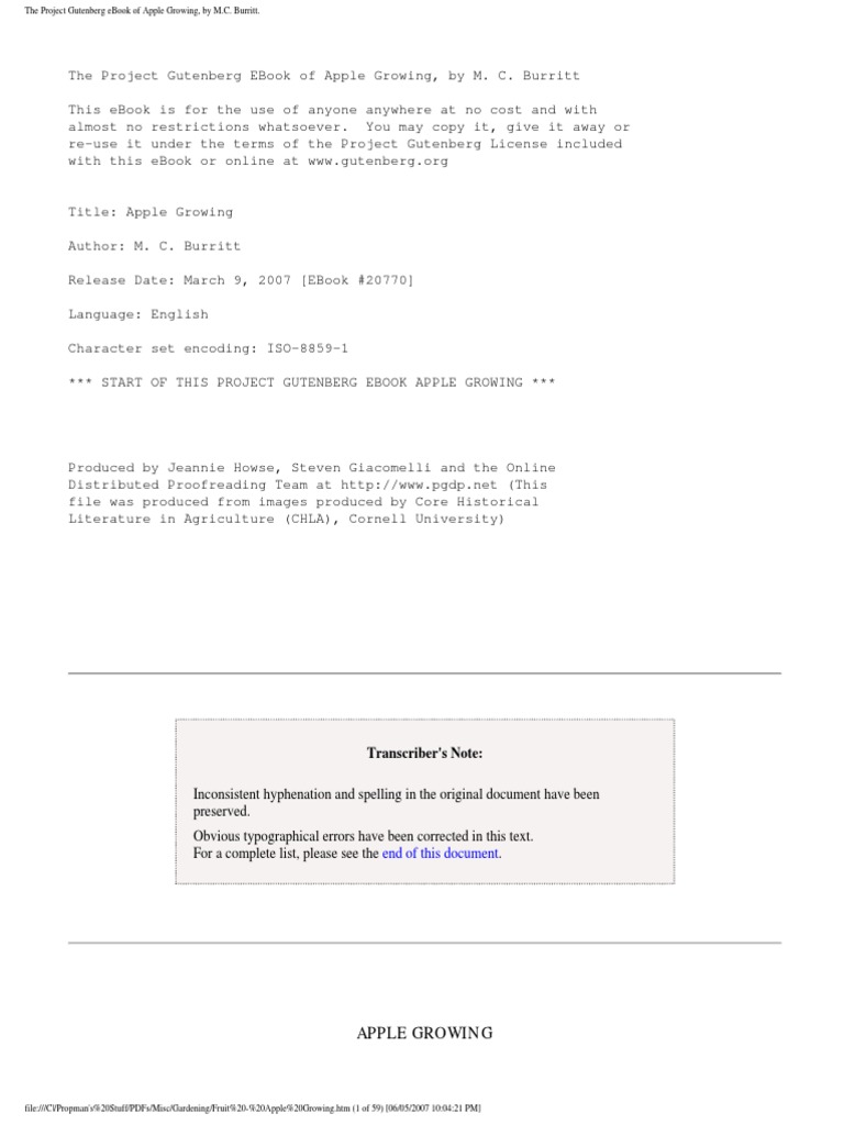 Fruit. Apple Growing | PDF | Apple | Loam