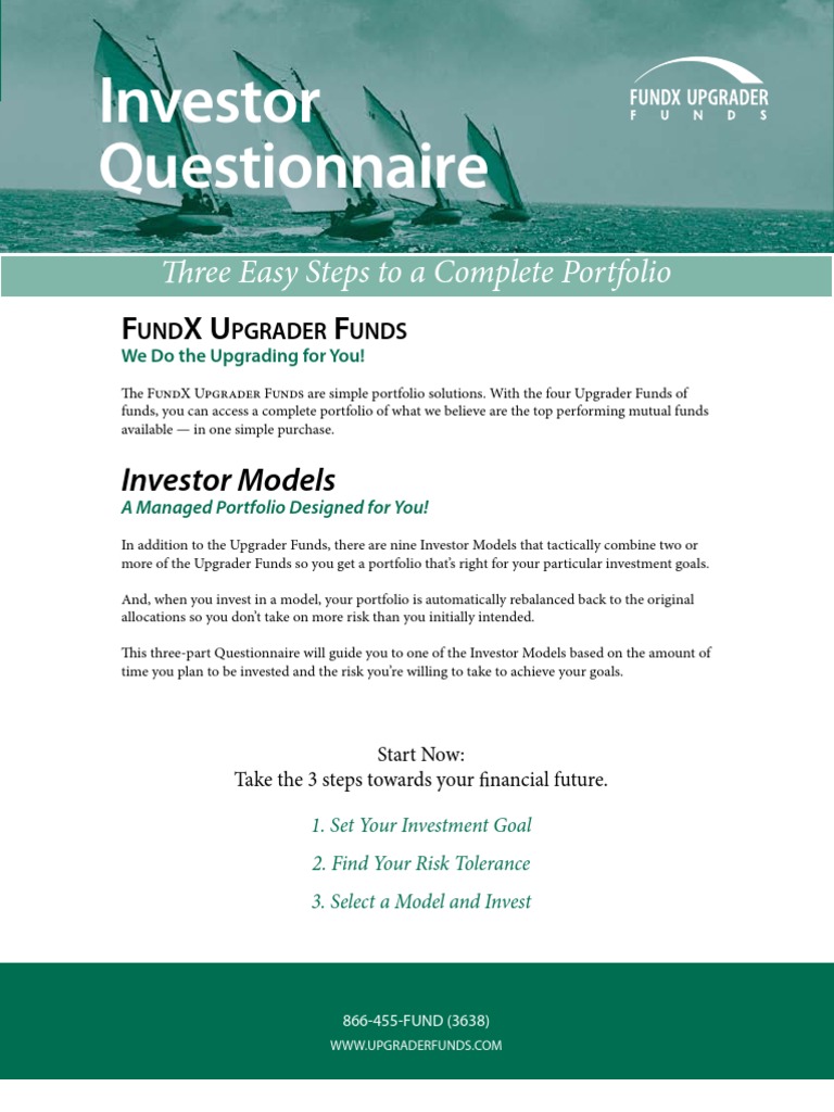 Investor Questionnaire: Three Easy Steps To A Complete Portfolio | PDF ...