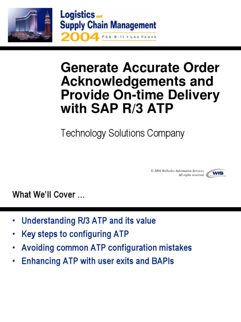 Final ATP Session With Animation v2 | PDF | Inventory | Logistics