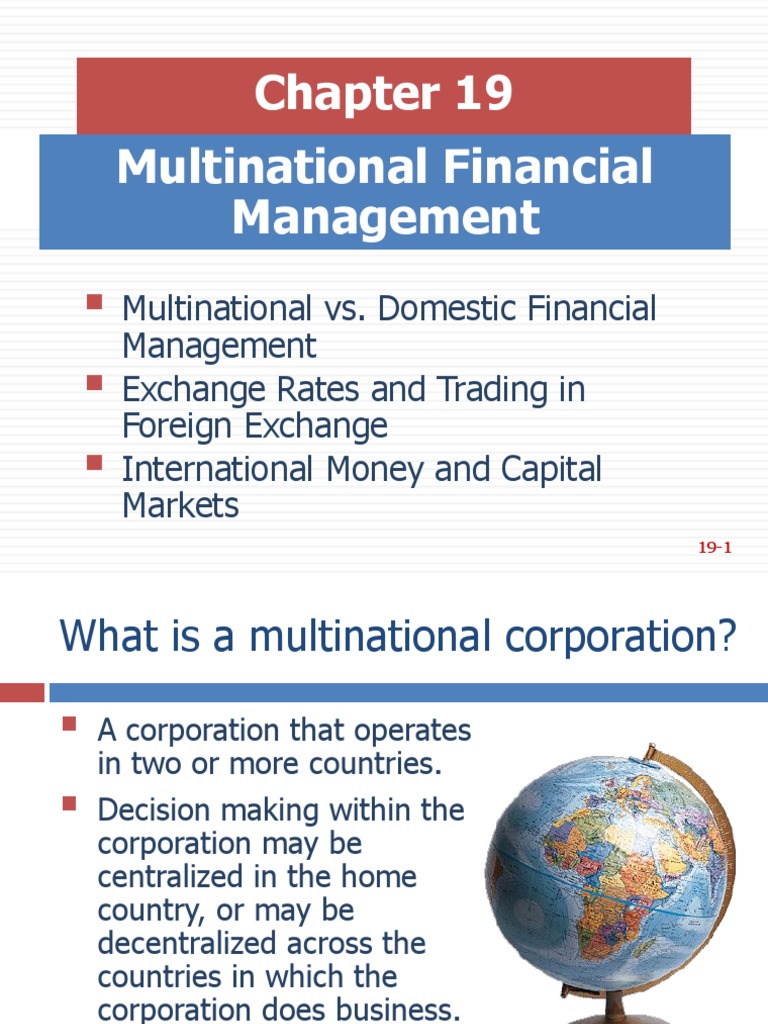 Multinational Financial Management Overview | PDF | Fixed Exchange Rate ...