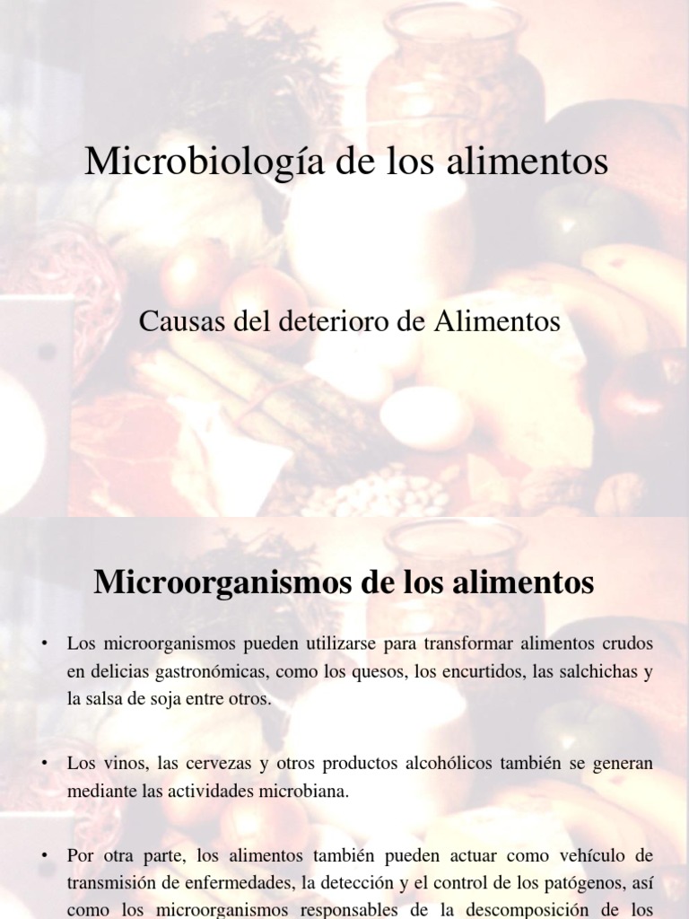 2 - Factores Extr. e Intr. en Alimentos | PDF | Microorganismo | Las bacterias