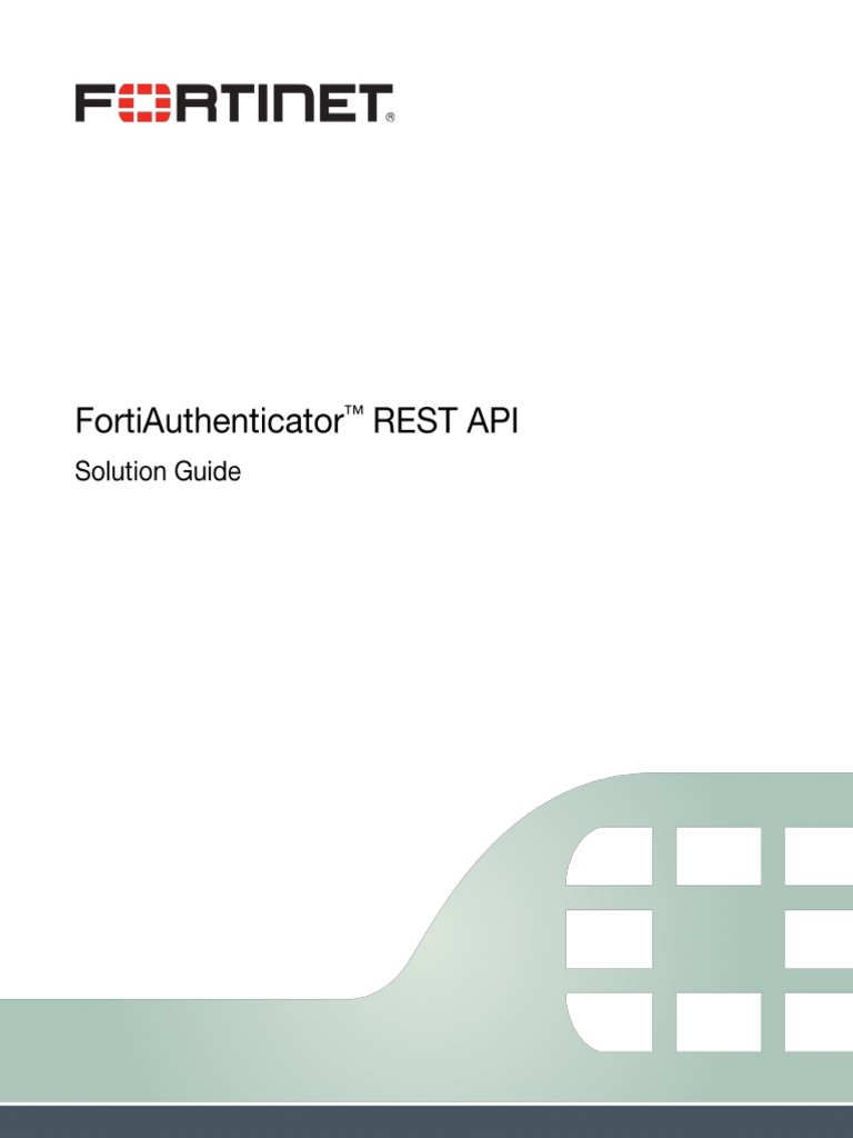 FortiAuthenticator REST API | PDF | Http Cookie | Hypertext Transfer ...