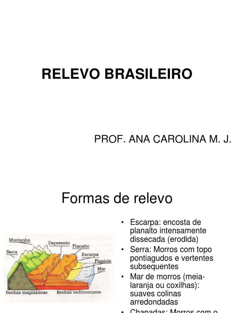 Relevo Brasileiro | PDF | Terreno | Geografia Física