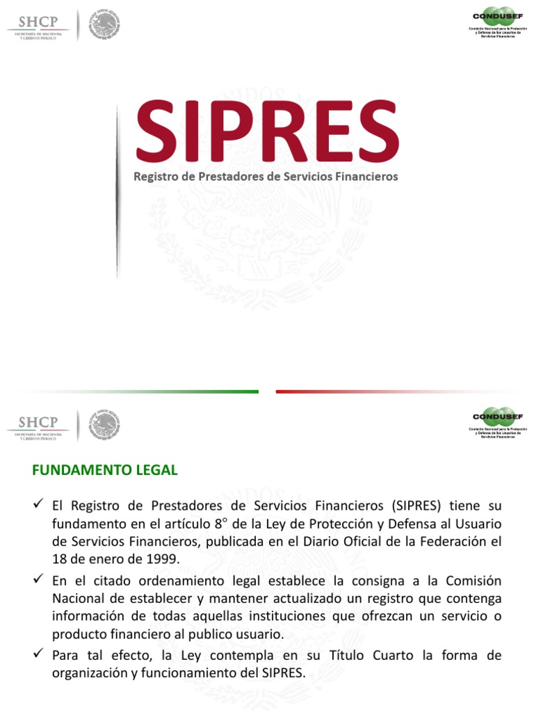 Condusef SIPRES