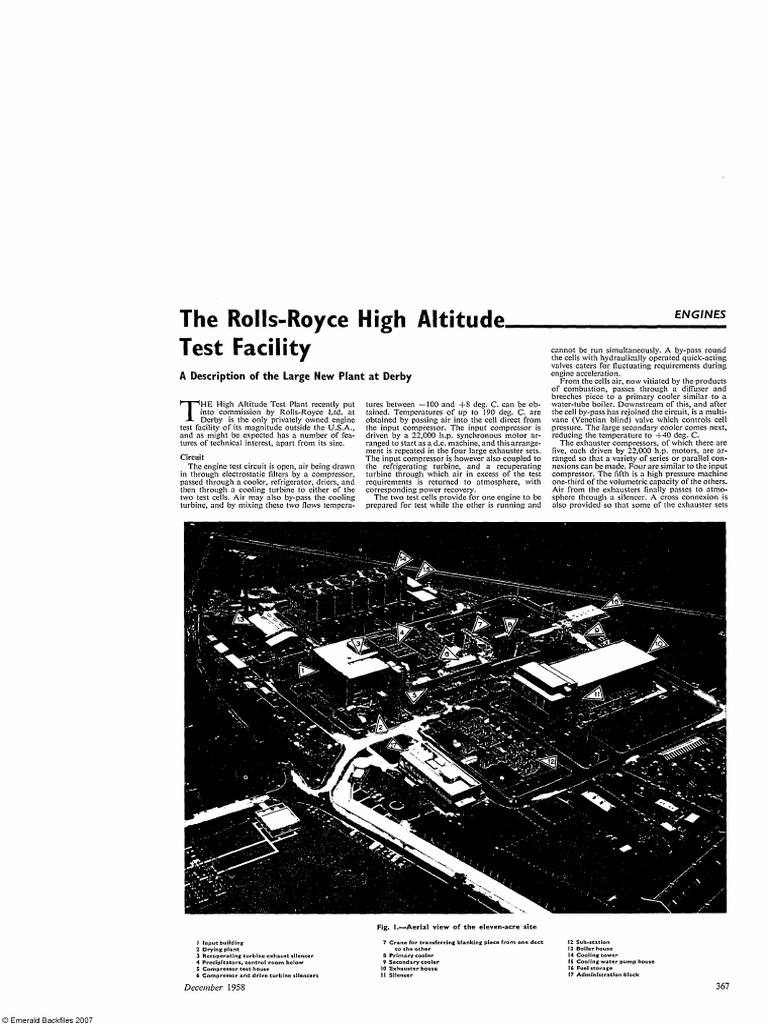 The Rolls-Royce High Altitude Test Facility: A Description of The Large ...