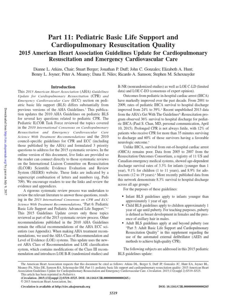 S519 Full PDF | PDF | Cardiopulmonary Resuscitation | Cardiac Arrest
