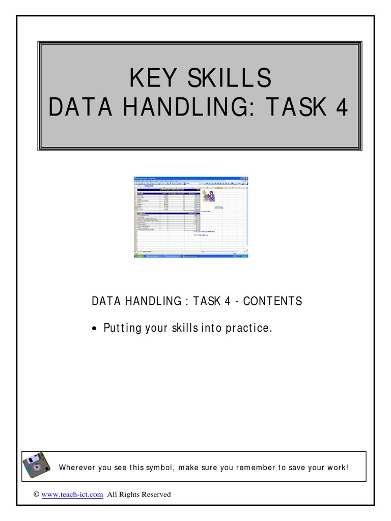 Data Handling: Task 4: Key Skills | PDF | Computer File | Databases