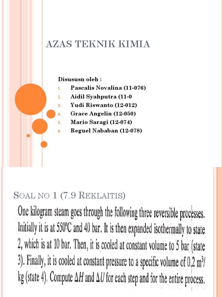 Azas Teknik Kimia Kelompok 2 Genap | PDF
