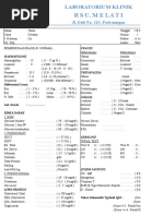 DAFTAR NILAI NORMAL Dan Kritis Laboratorium | PDF