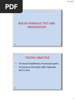 Boiler Hydrostatic Test Procedure Guide | PDF | Boiler | Leak