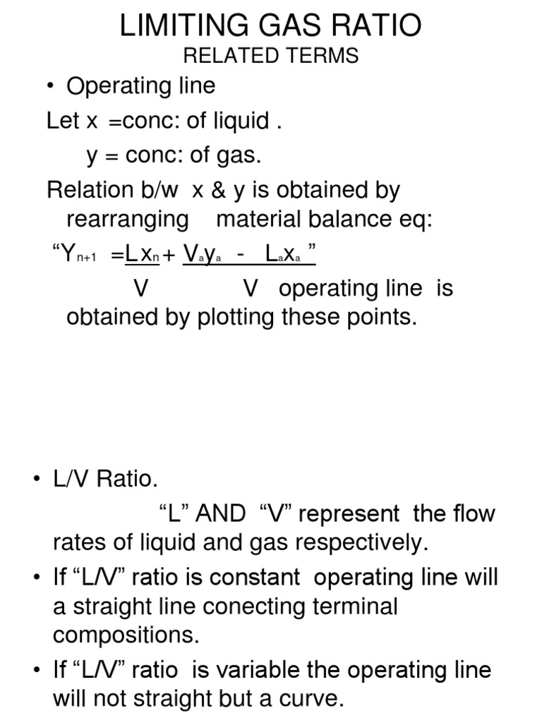 Limiting Gas Ratio: Related Terms | PDF | Chemical Equilibrium | Volume