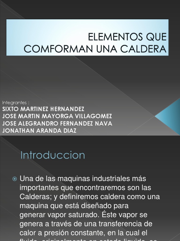 Componentes y Tipos de Calderas Industriales | PDF | Caldera | Combustión