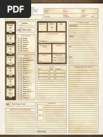 DELVEBOUND Character Sheet (Fillable) v1.4 | PDF | Grappling | Perception
