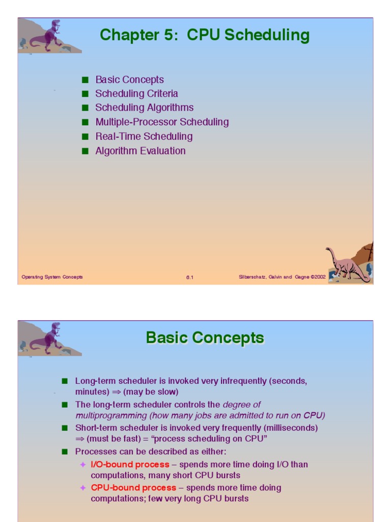 ch05 PDF | PDF | Scheduling (Computing) | Concurrency (Computer Science)