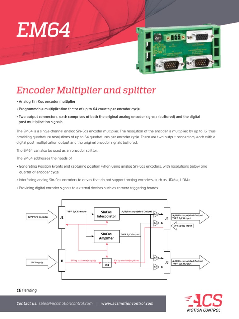 Encoder Multiplier and Splitter: CE Pending | PDF | Electrical ...