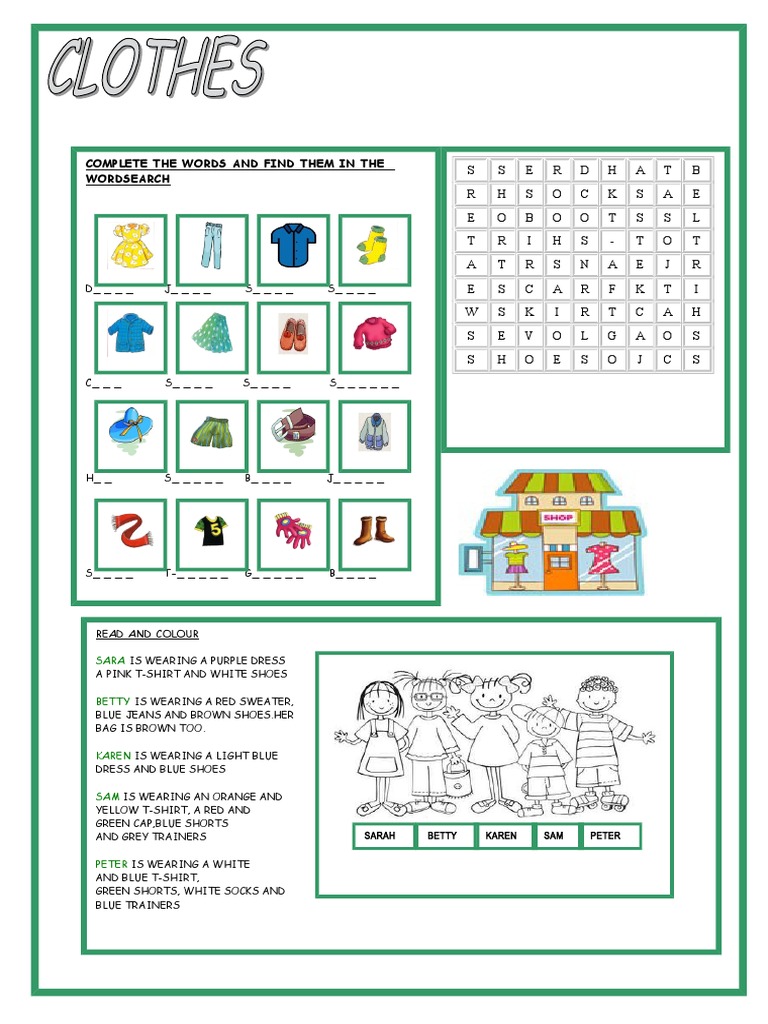 Clothes Puzzle | PDF