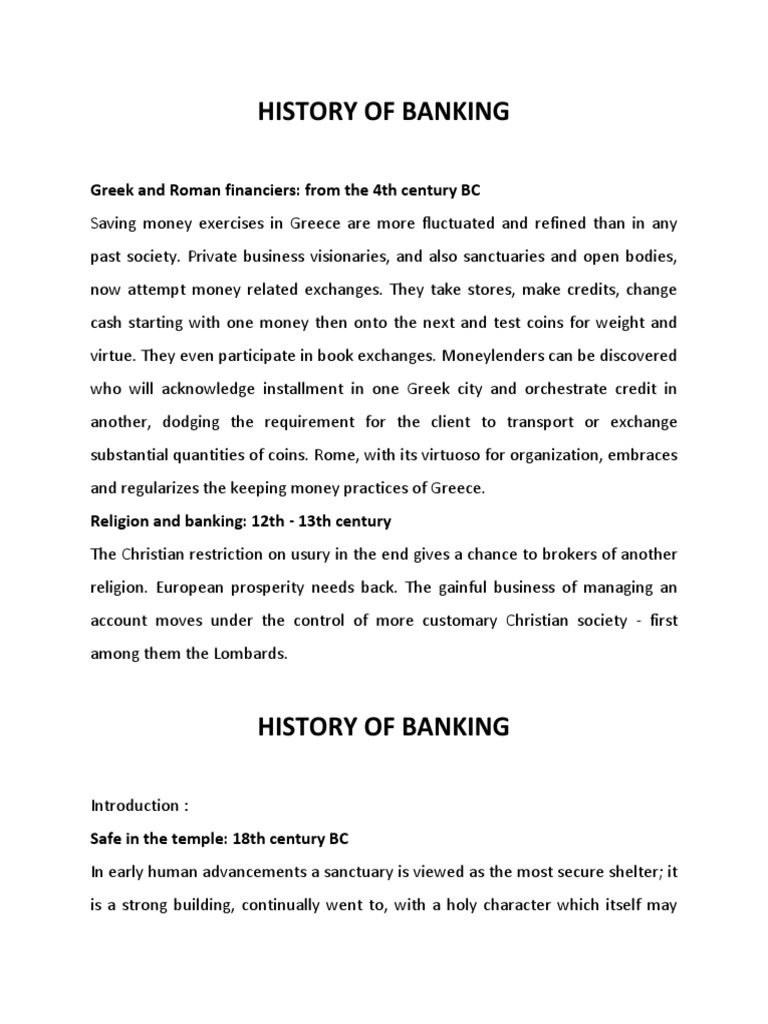 History of Banking | PDF | Banks | Rothschild Family