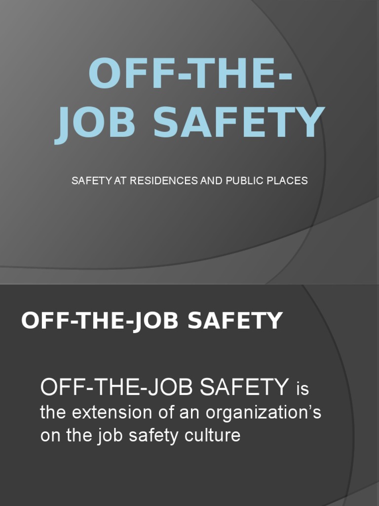 GRP 3 Off-The-job Safety | PDF | Fires | Home Appliance