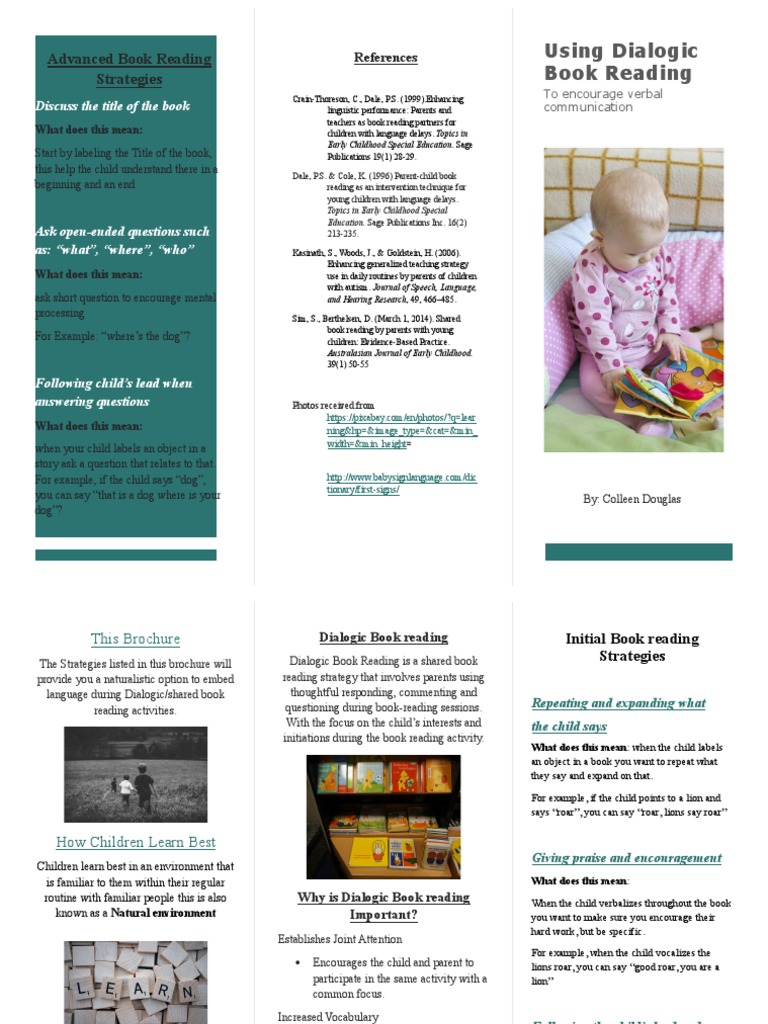 Dialogic Book Reading Brochure | PDF | Reading (Process) | Vocabulary