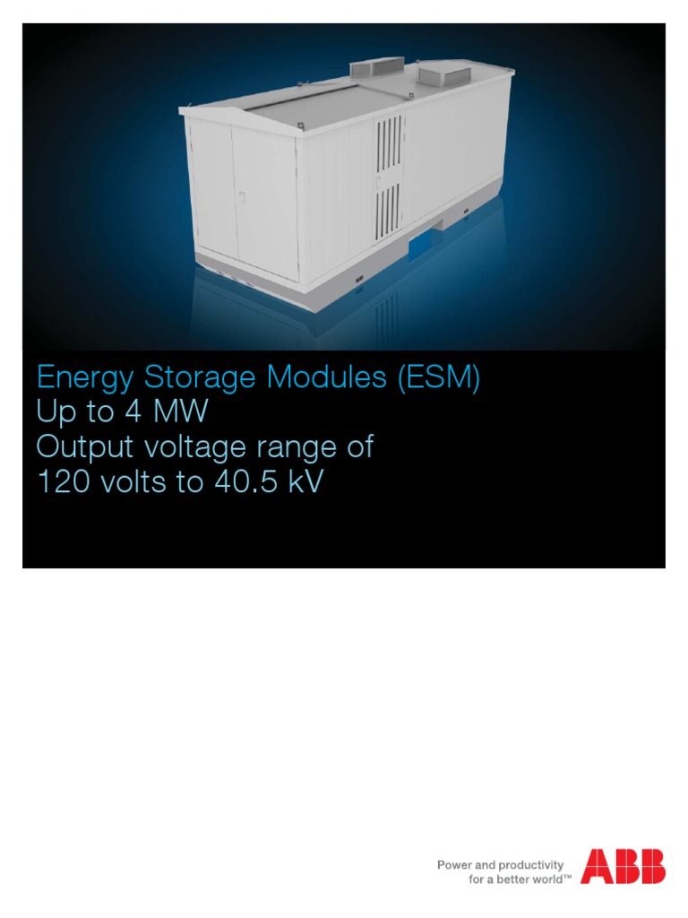 Energy Storage Modules Overview | PDF | Power Inverter | Alternating ...