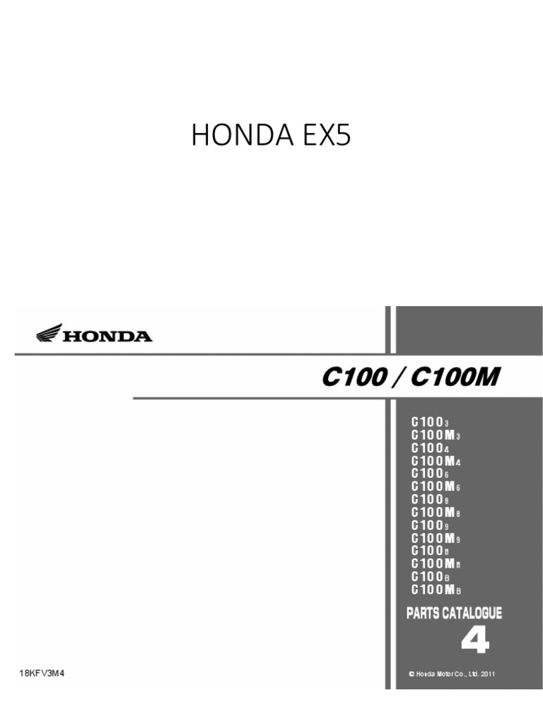 Honda Ex5 | PDF | Bracket | Vehicle Technology