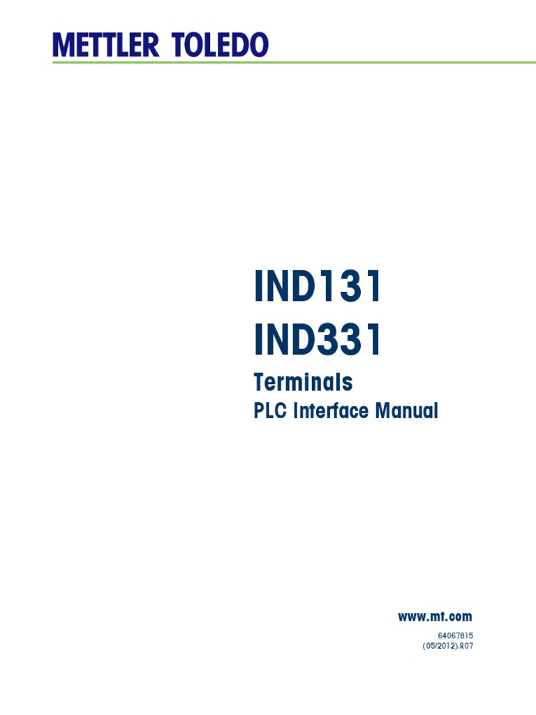 Ind331-131 PLC Manual | PDF | Programmable Logic Controller | Ip Address