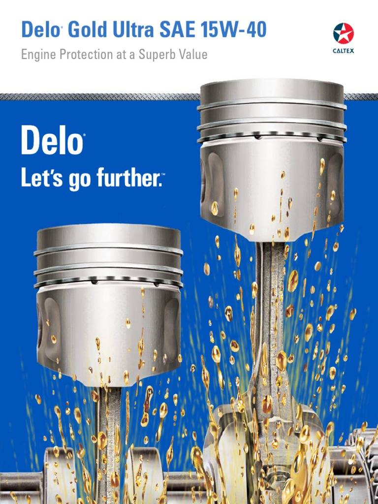 Delo Gold Ultra 15w40 PDF Motor Oil Diesel Engine
