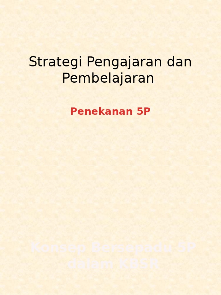 Prinsip 5P | PDF