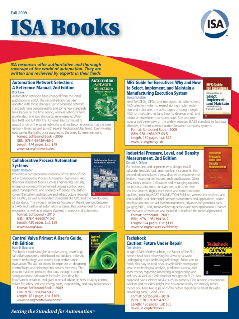 ISA Books PDF | PDF | Control Theory | Automation