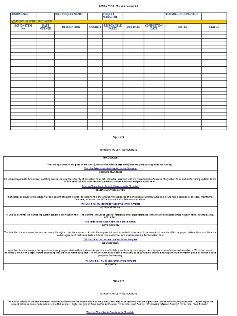 Action Items | PDF | Computing | Information Technology Management
