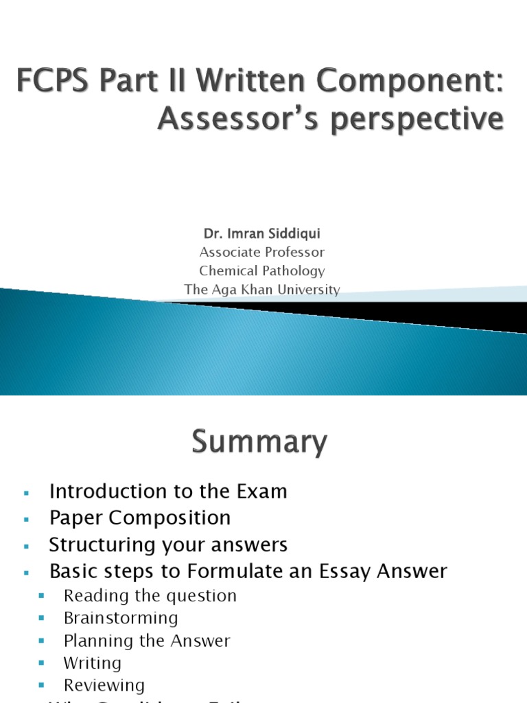 2nd How To Prepare For FCPS Part II Theory Copy DN Imran 2nd Session ...