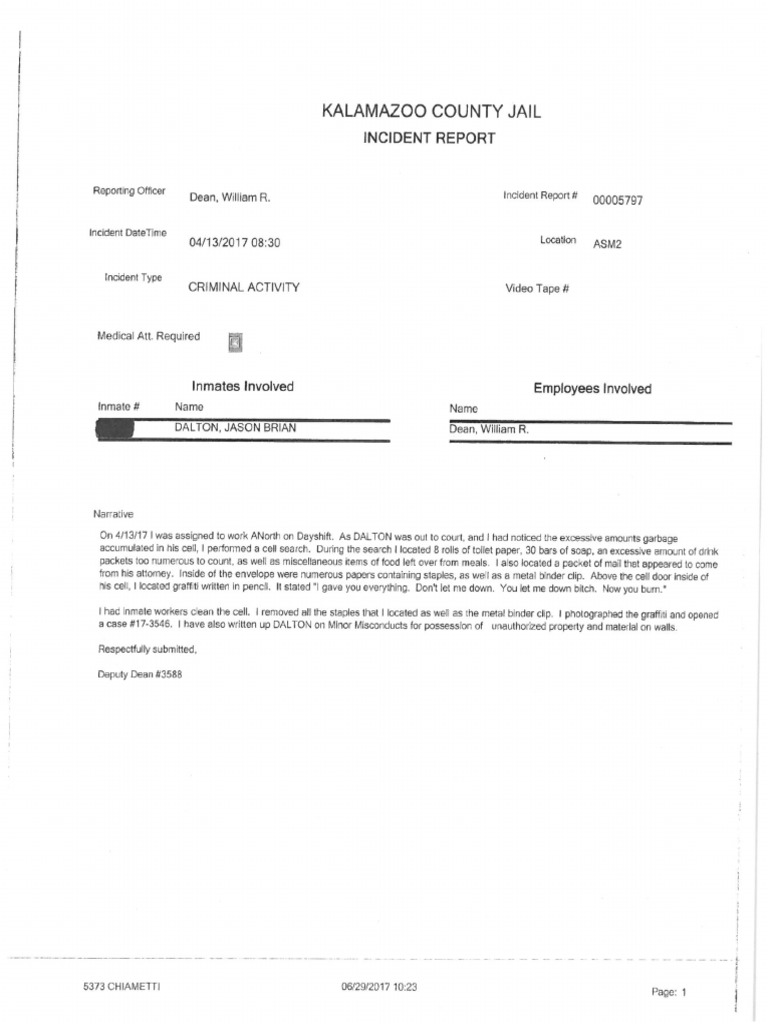 Dalton Inmate Files | PDF