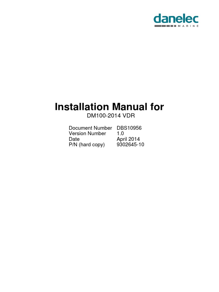 Installation Manual For DM100 | PDF | Electrical Connector | Coaxial Cable