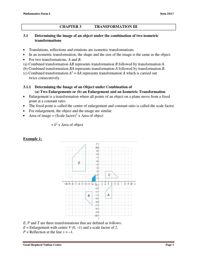 Chapter 3transformation Iii Pdf Cartesian Coordinate System Shape