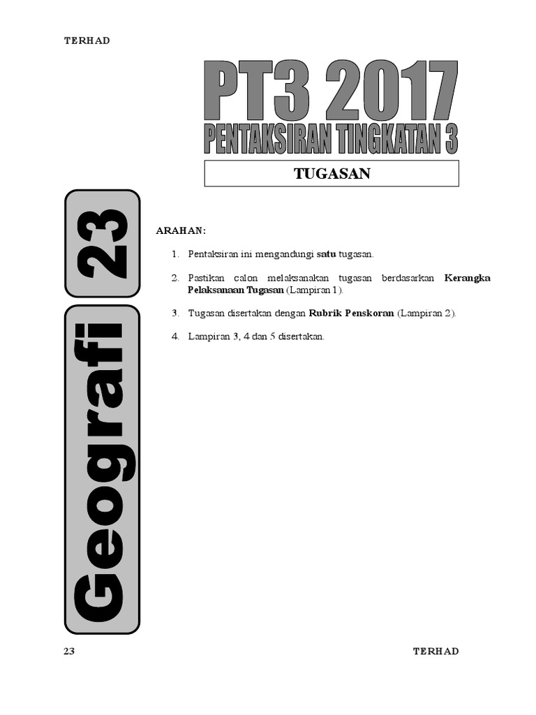 Kerja Kursus Geo 2017 | PDF
