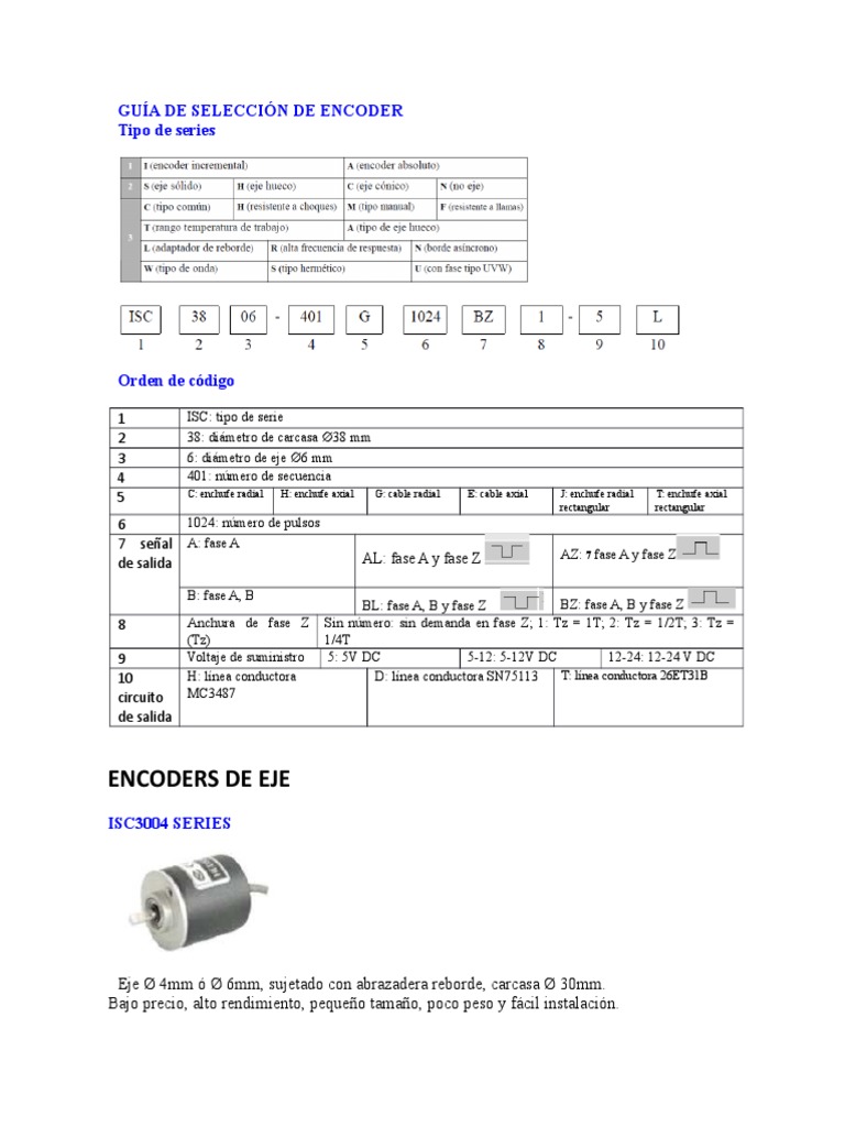 Guía de Selección de Encoders de Ascensor | PDF | Ascensor | Diodo ...
