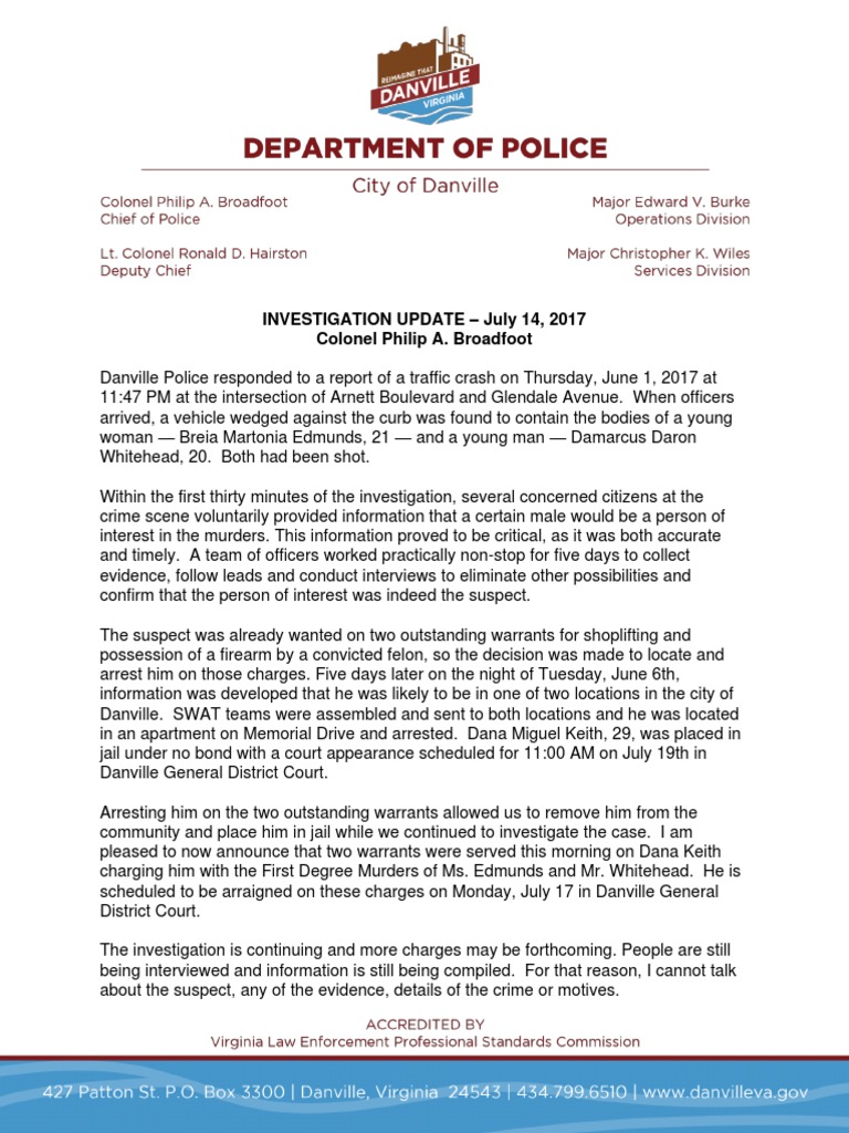 Keith Dana Arrest Statement | PDF | Federal Bureau Of Investigation ...
