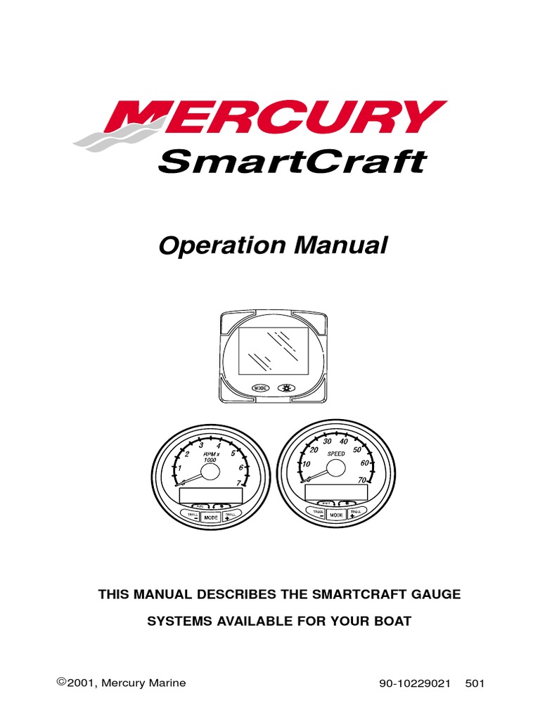 Mercury SmartCraft Operations Manual | PDF | Fahrenheit | Computer Monitor