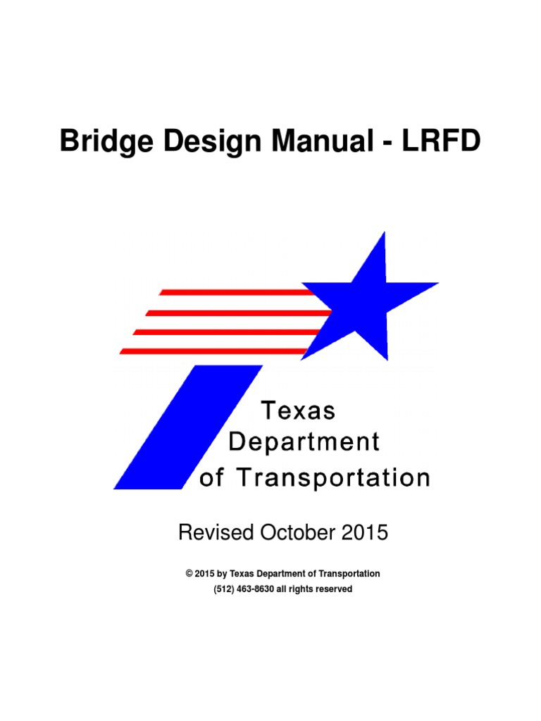 Bridge Design Manual - LRFD (LRF) PDF | PDF | Beam (Structure ...