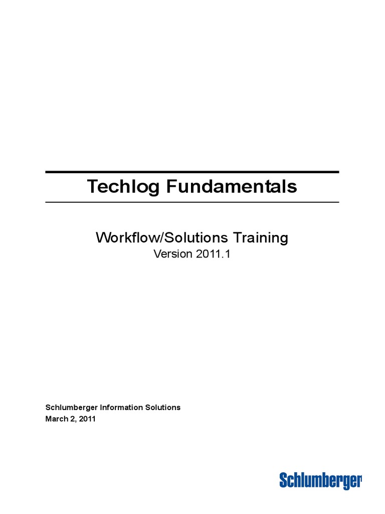 Techlog 2011.1 Fundamentals H | PDF | Text File | Icon (Computing)