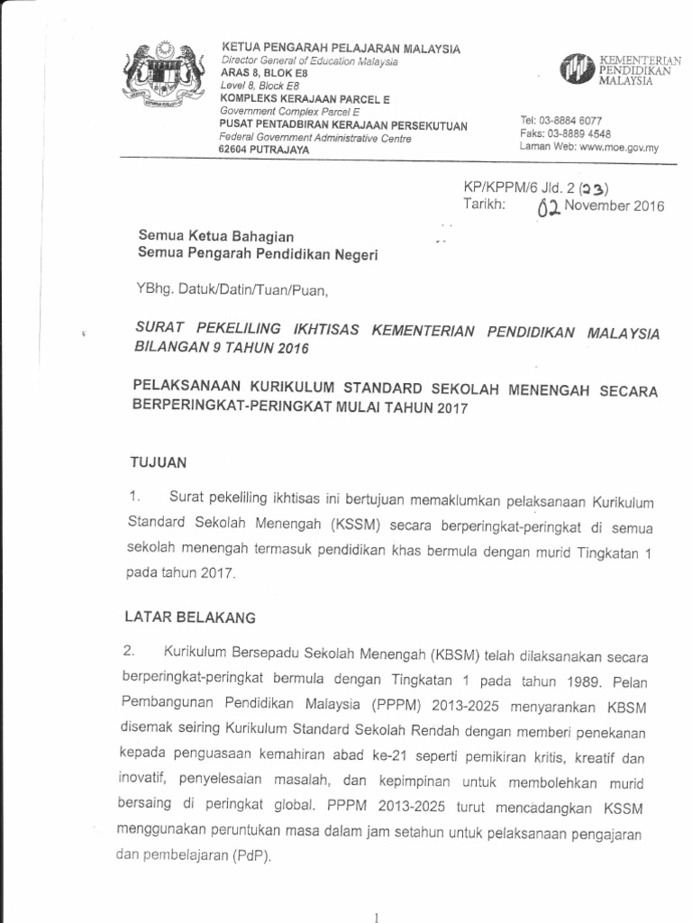 Pekeliling Ikhtisas 3 | PDF