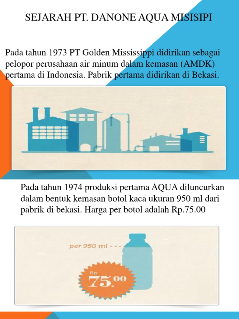 Sejarah Pt. Danone Aqua | PDF | Bisnis | Memasak, Makanan, & Anggur