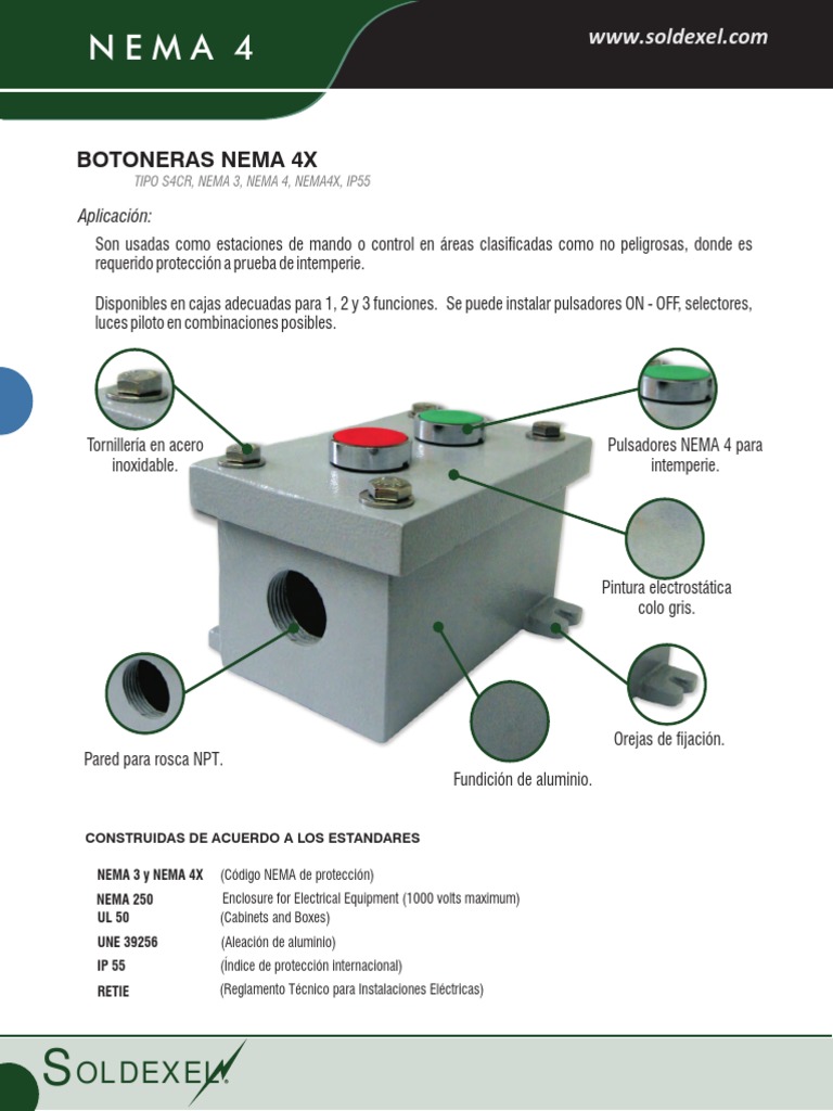 Botonera Nema4x | PDF | Science | Ingeniería
