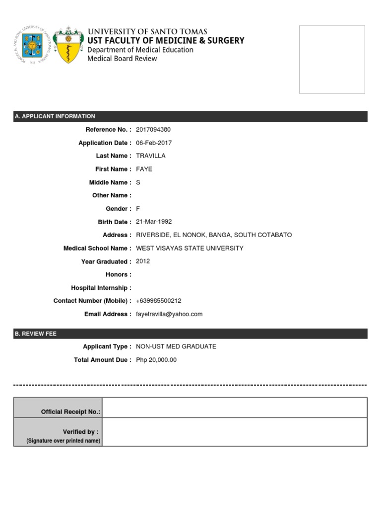 A. Applicant Information: (Signature Over Printed Name) | PDF