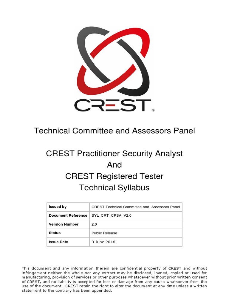 Crest CRT Cpsa Technical Syllabus 2.0 | PDF | World Wide Web | Internet ...