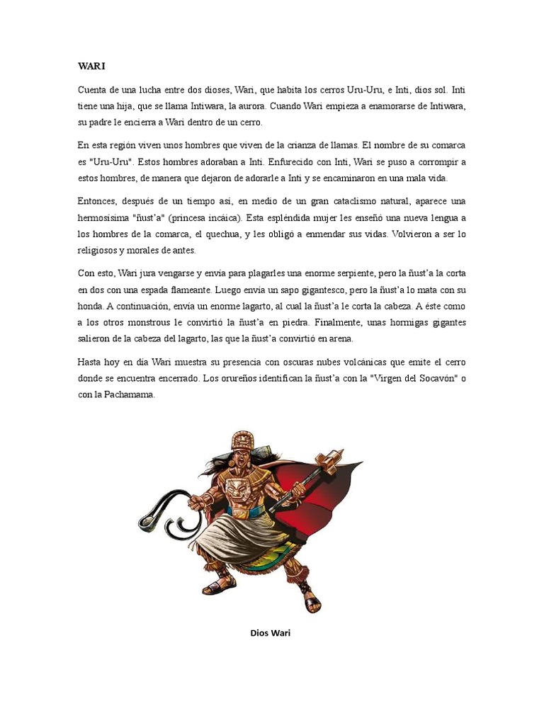 Leyenda Wari Victor Lechuga | PDF